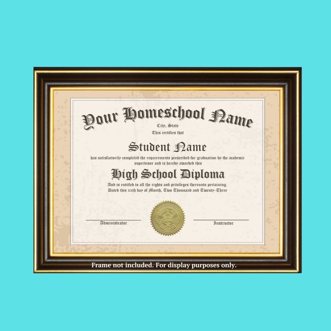Custom Diploma, Highschool Diploma, Homeschool Diploma, Customizable ...