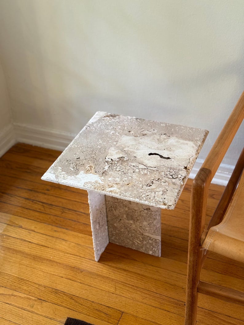 Travertine Table - Etsy