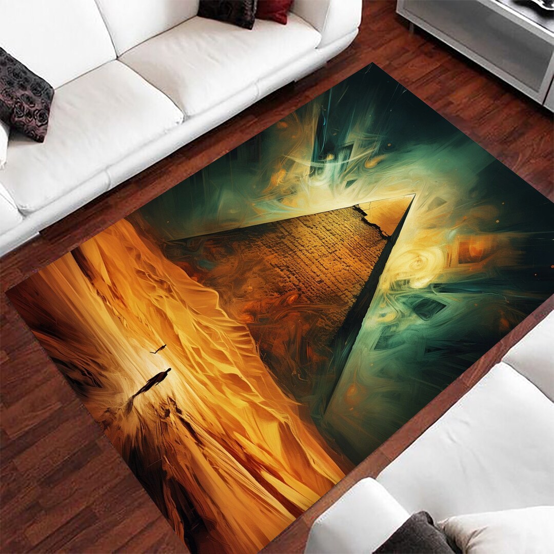 Egyptian Pyramid Rug, Ancient Egyptian Rug, Pyramid Rug, Pyramid ...