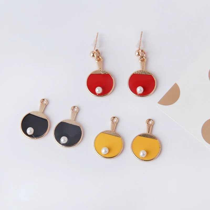 10 Pieces of Padel Tennis Charms, Tennis Charms, Table Tennis Charms ...