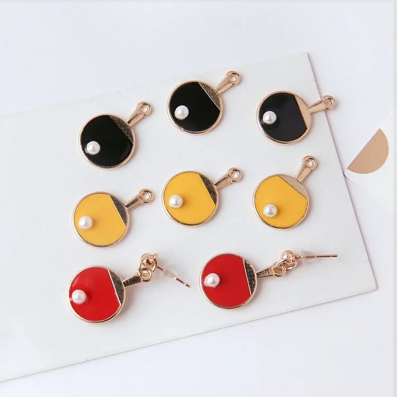 10 Pieces of Padel Tennis Charms, Tennis Charms, Table Tennis Charms ...