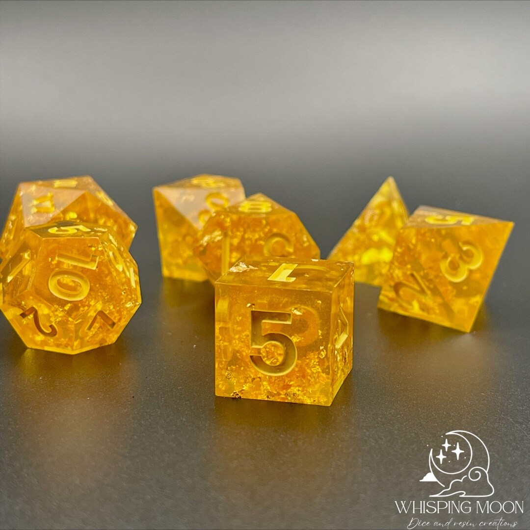 Golden Honey • Yellow Dnd Dice - Etsy