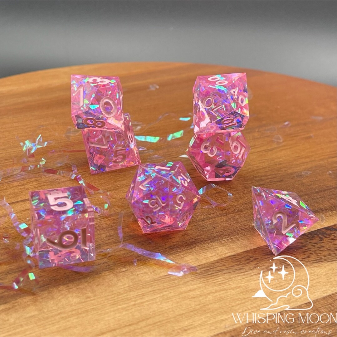 Pink Party Dnd Dice crystal D4 - Etsy