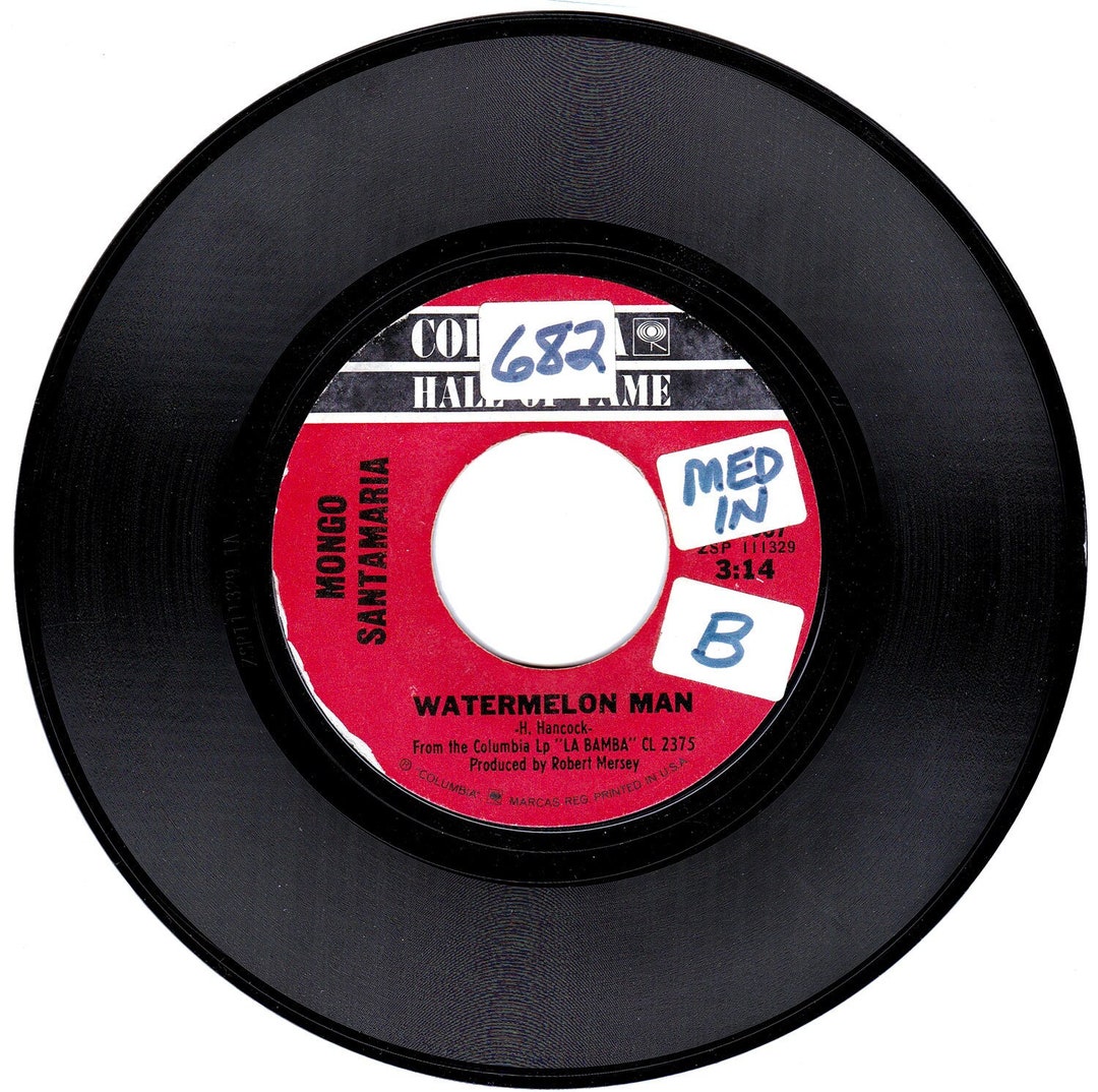Mongo Santamaria, Watermelon Man and Fat Back. 45 Rpm Record on ...