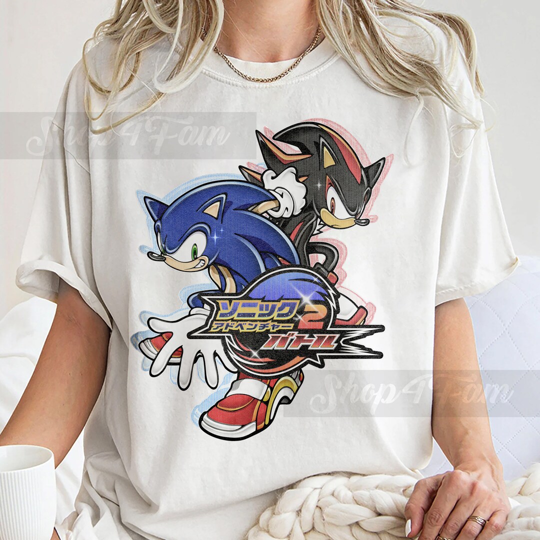 Hedgehog Japanese Shirt, Sonic Adventure 2, Dreamcast Japanese Unisex T ...