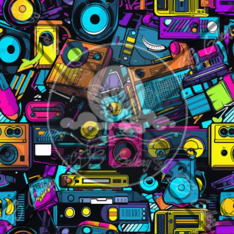 80's Designs and Patterns Retro Pack [5 Images] - Etsy