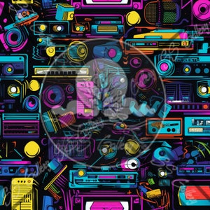 80's Designs and Patterns Retro Pack [5 Images] - Etsy