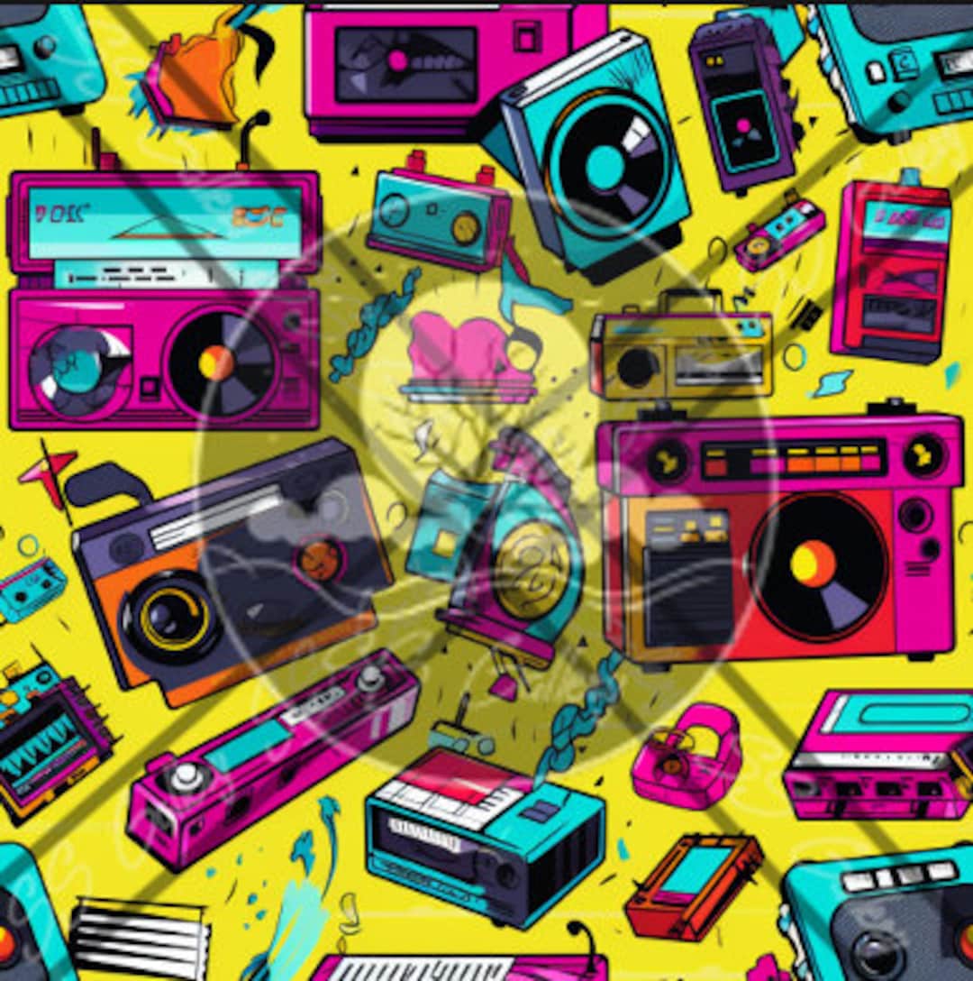 80's Designs and Patterns Retro Pack [5 Images] - Etsy