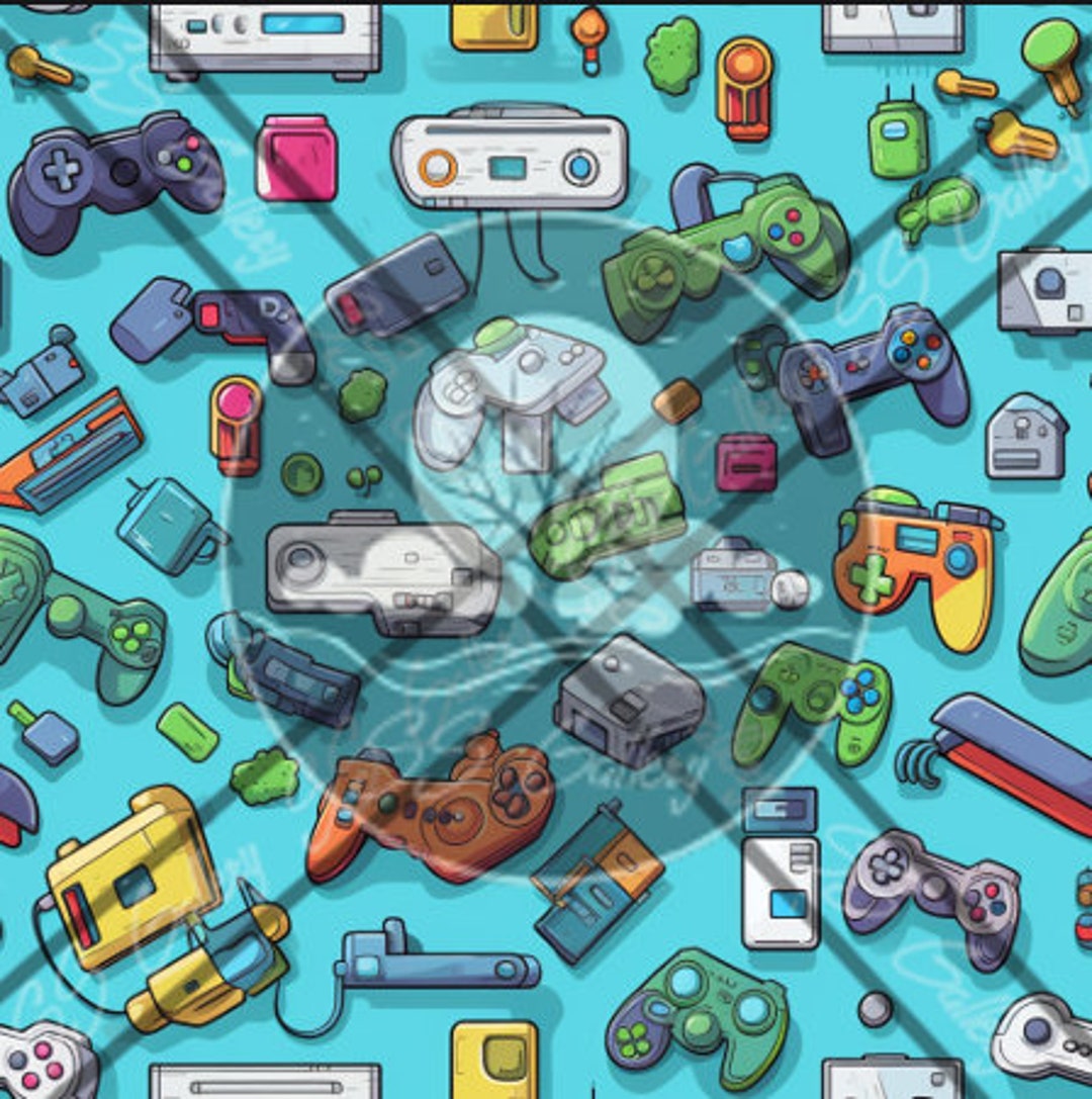 Video Game Patterns and Imagery Pack [5 Images] - Etsy