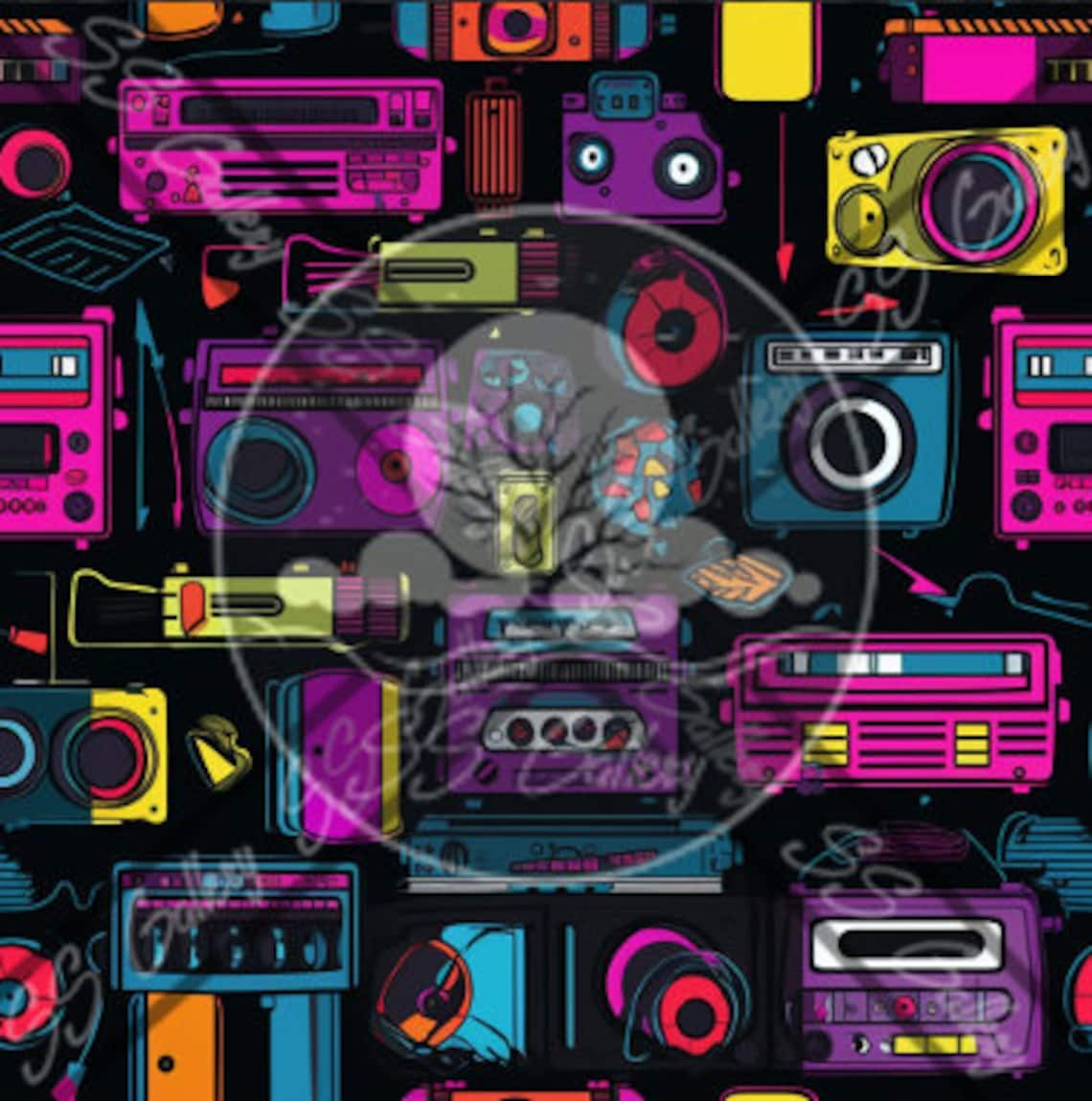 80's Designs and Patterns Retro Pack [5 Images] - Etsy