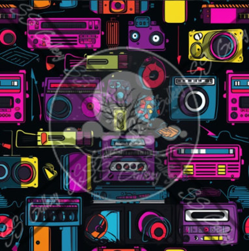 80's Designs and Patterns Retro Pack [5 Images] - Etsy