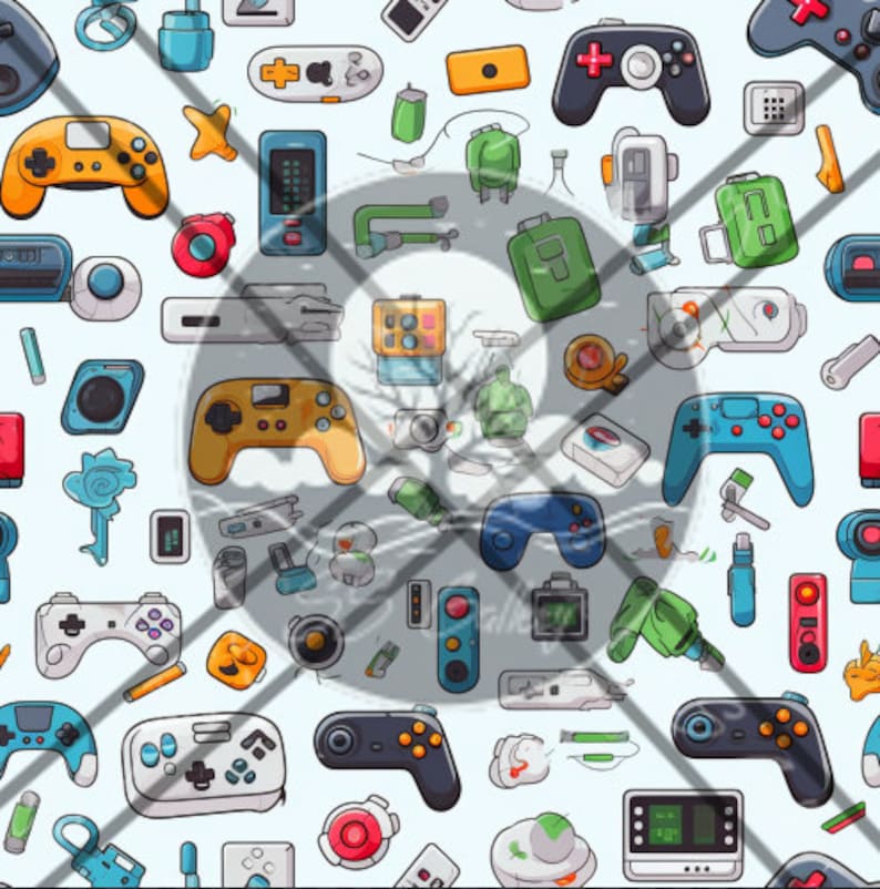 Video Game Patterns and Imagery Pack [5 Images] - Etsy