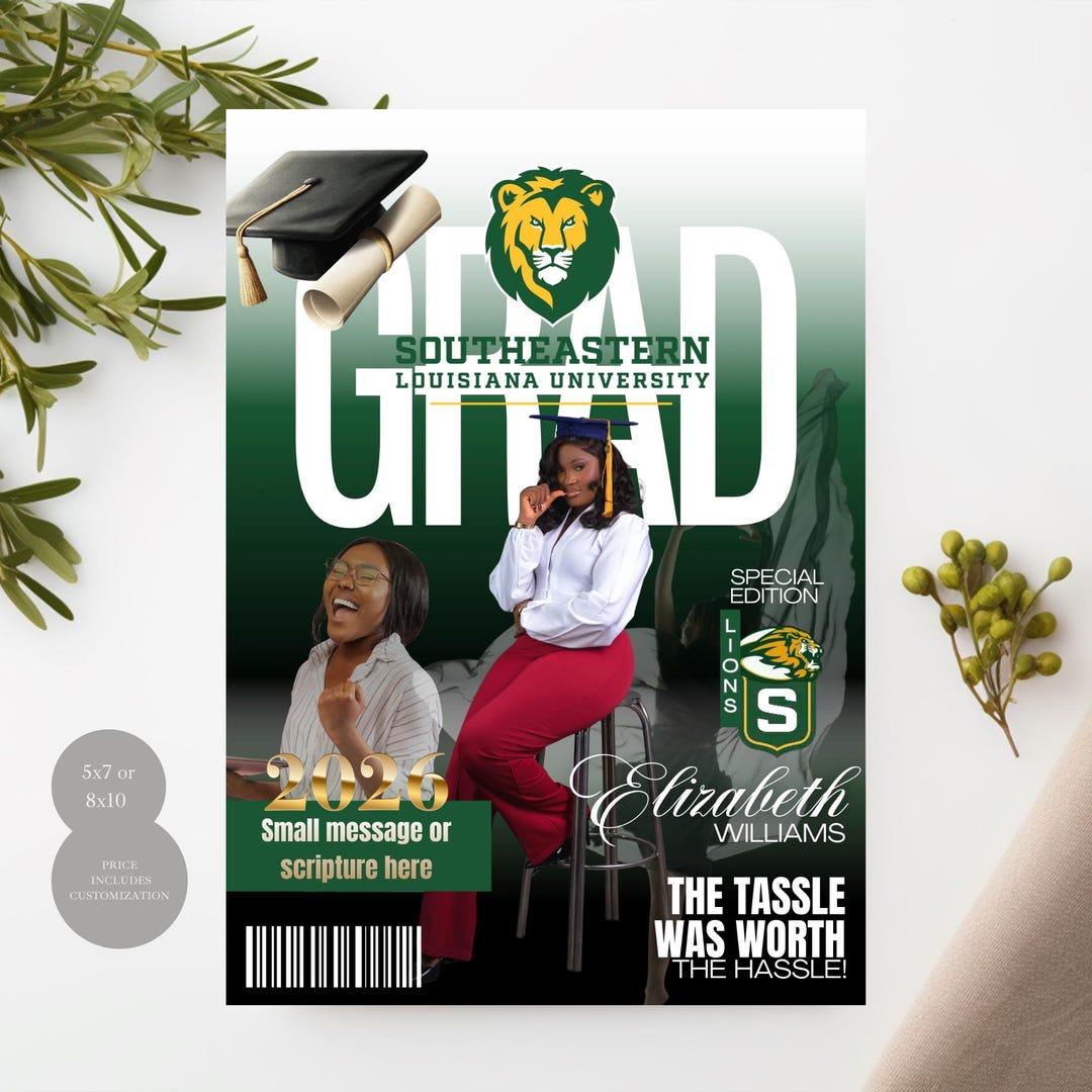 Southeastern Louisiana University Graduation Announcement, Magazine ...
