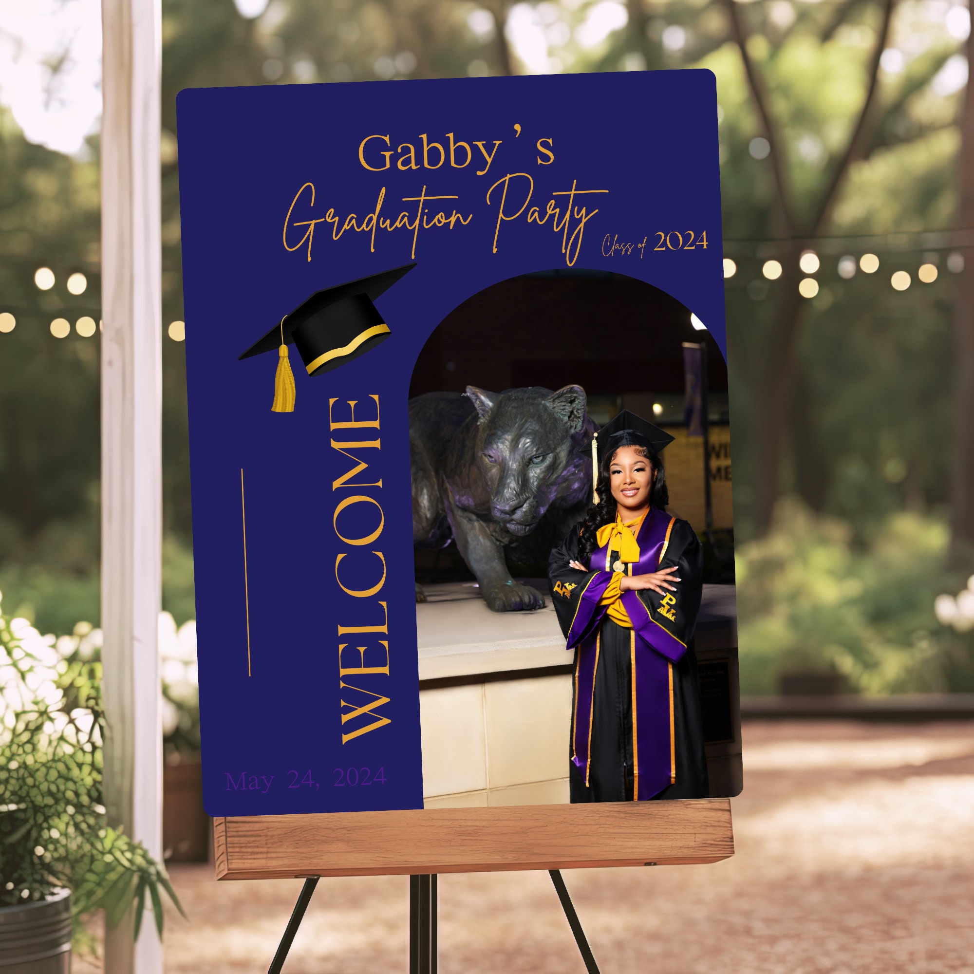 Graduation Welcome Sign: Editable Photo Template (digital Download) - Etsy