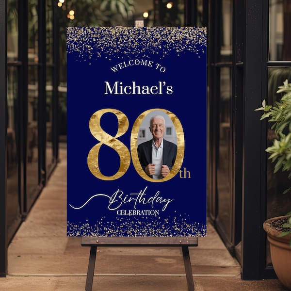 80th Birthday Sign - Etsy
