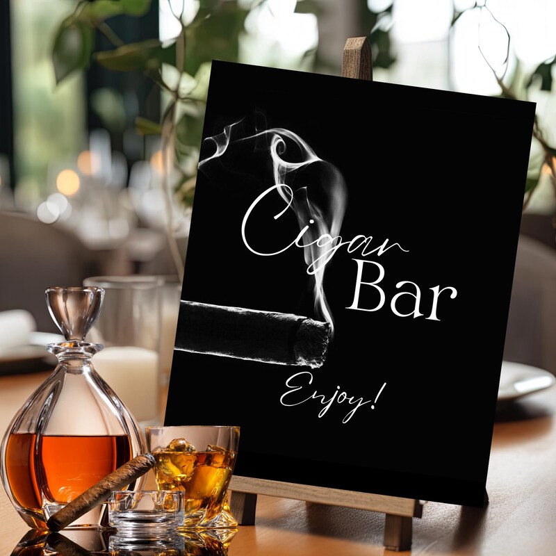 Cigar Bar Sign - Etsy