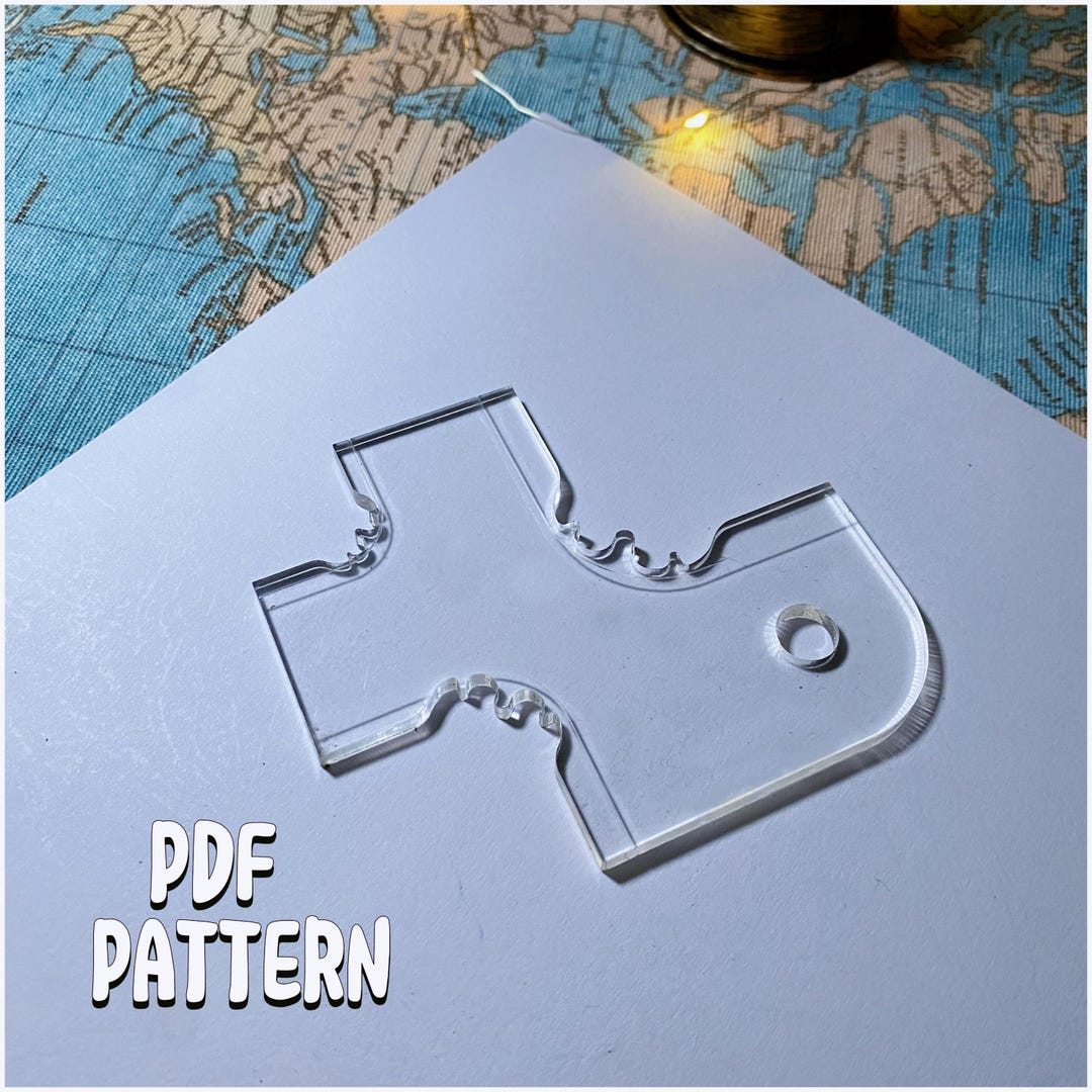 Universal Ruler for Gluing Leather Corners Laser Cut Template for ...