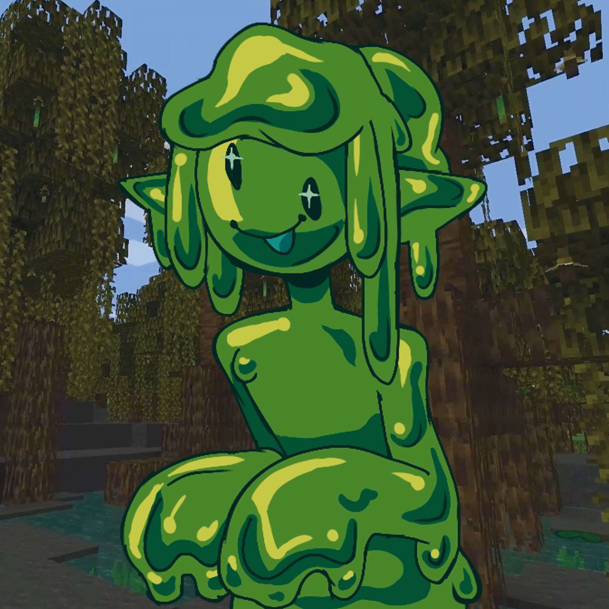 Goopy Slime Girl/boy Pngtuber Premade - Etsy