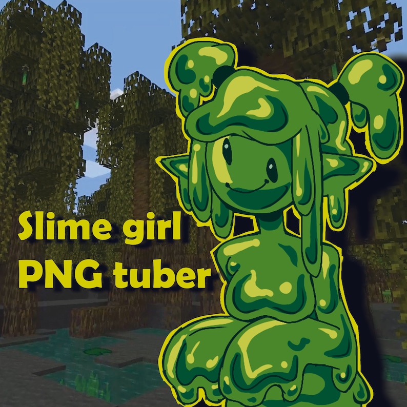 Goopy Slime Girl/boy Pngtuber Premade - Etsy