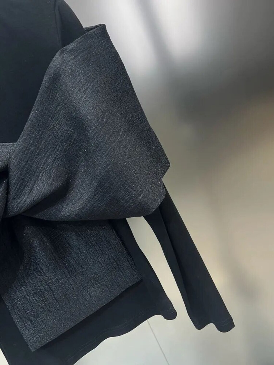 Long Sleeve Shirt, Black Tshirt, Bow Knot Top, Ribbon Knot Shirts ...