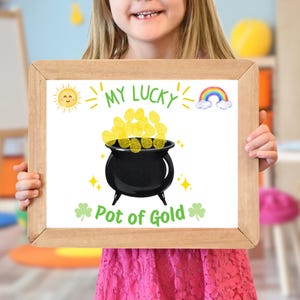 St Patrick's Day Handprint Art Craft for Kids, Keepsake Art, Toddler ...