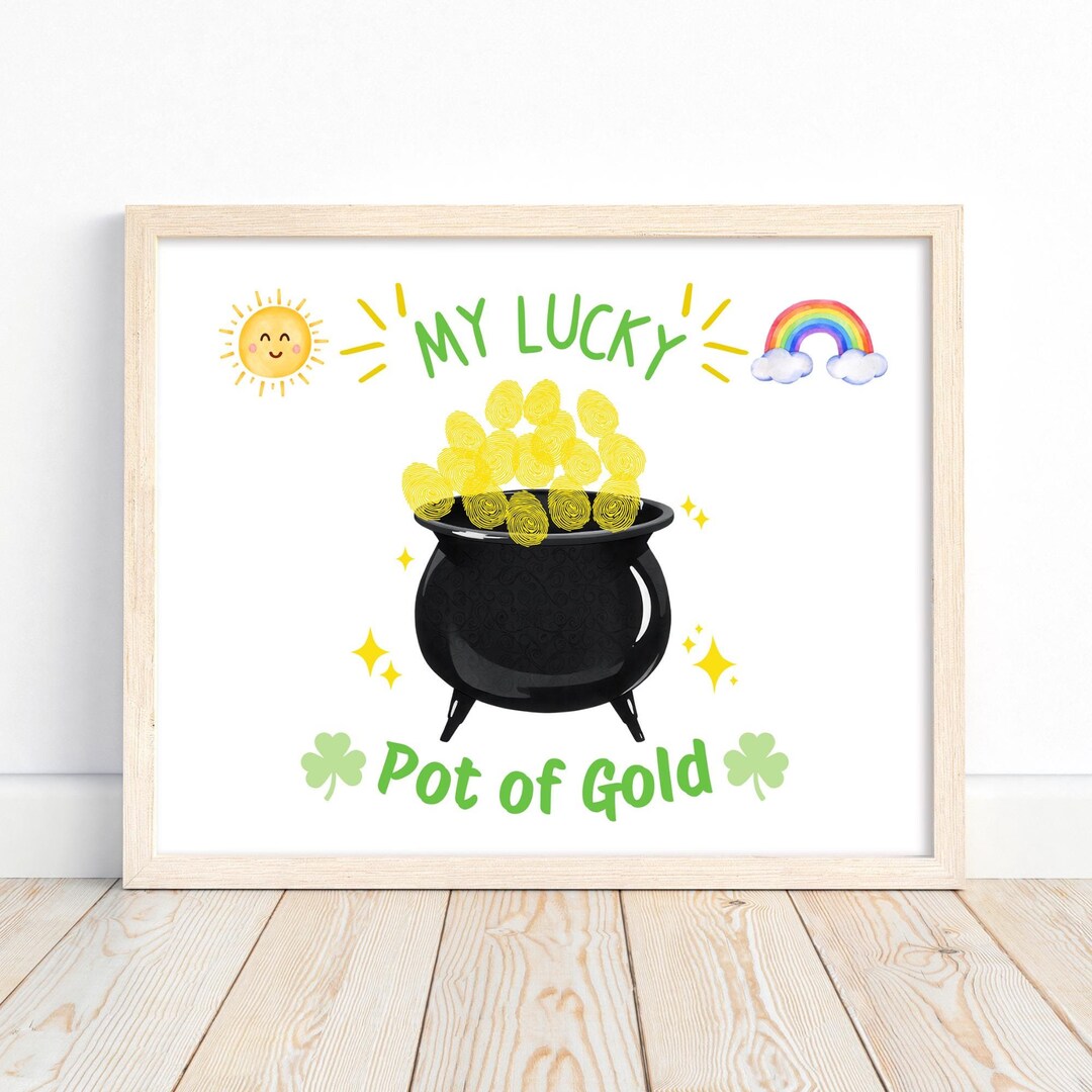 St Patrick's Day Handprint Art Craft for Kids, Keepsake Art, Toddler ...