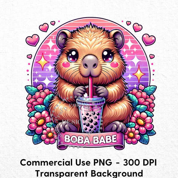 Capybara Boba - Etsy