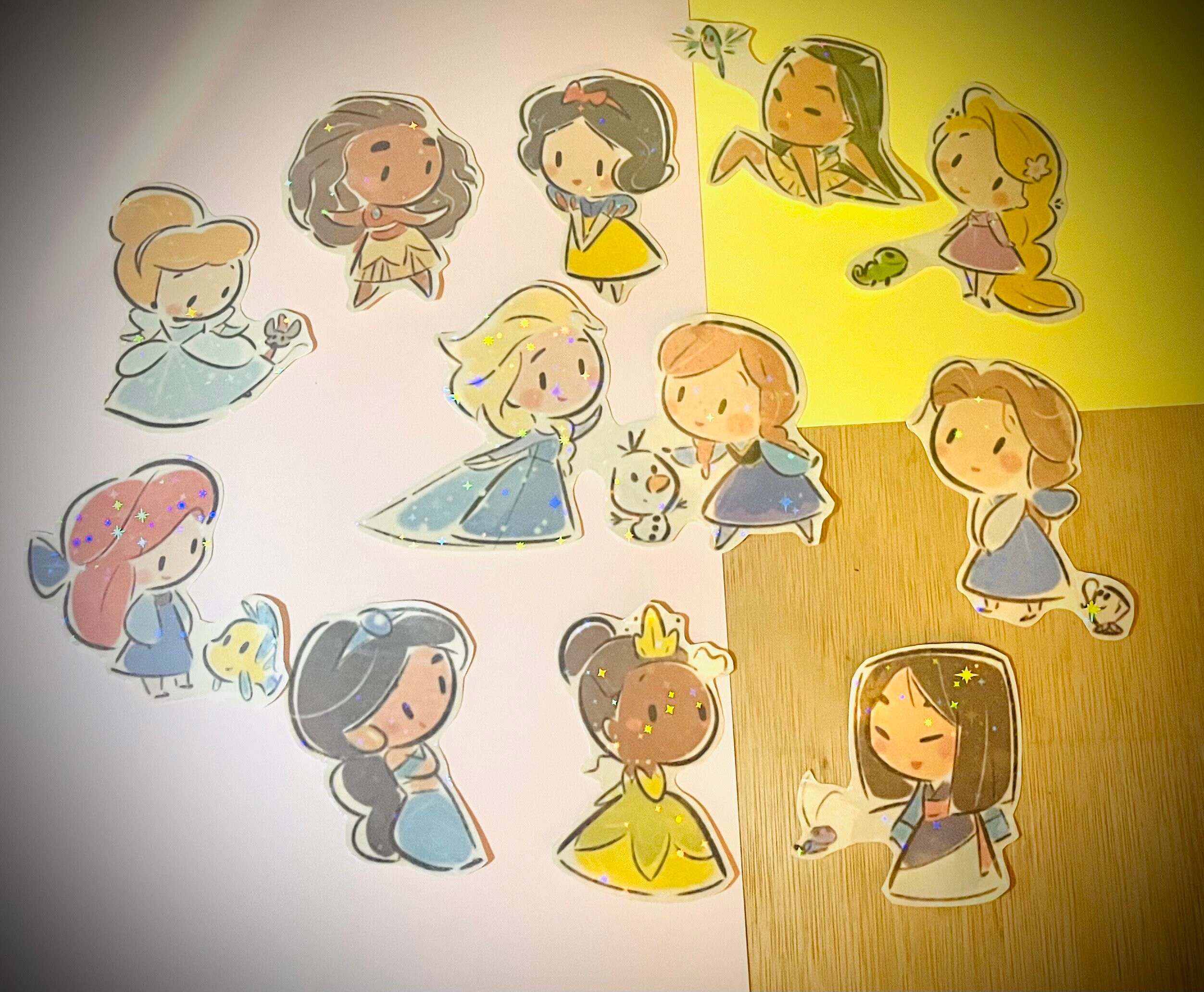 Princess Sticker Pack Die-cut Stickers Cute Stickers - Etsy