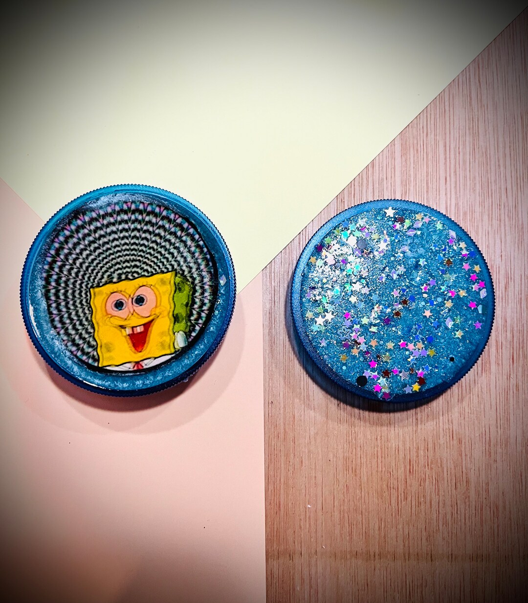 Blue Spongebob Herb Grinder Grinder for Herbs and Spices - Etsy