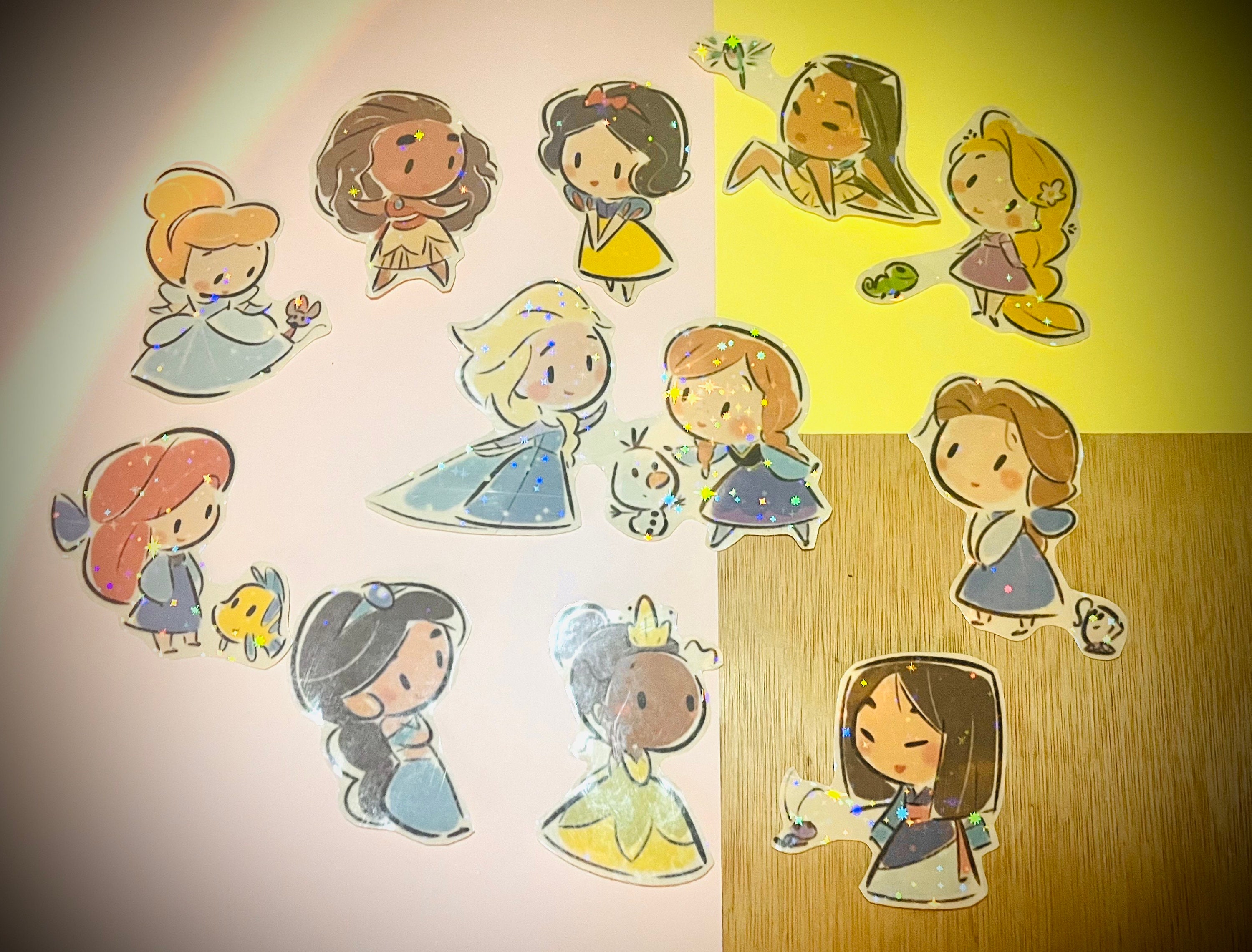 Princess Sticker Pack Die-cut Stickers Cute Stickers - Etsy