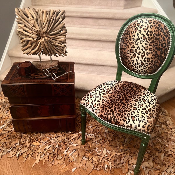 Leopard Chair - Etsy