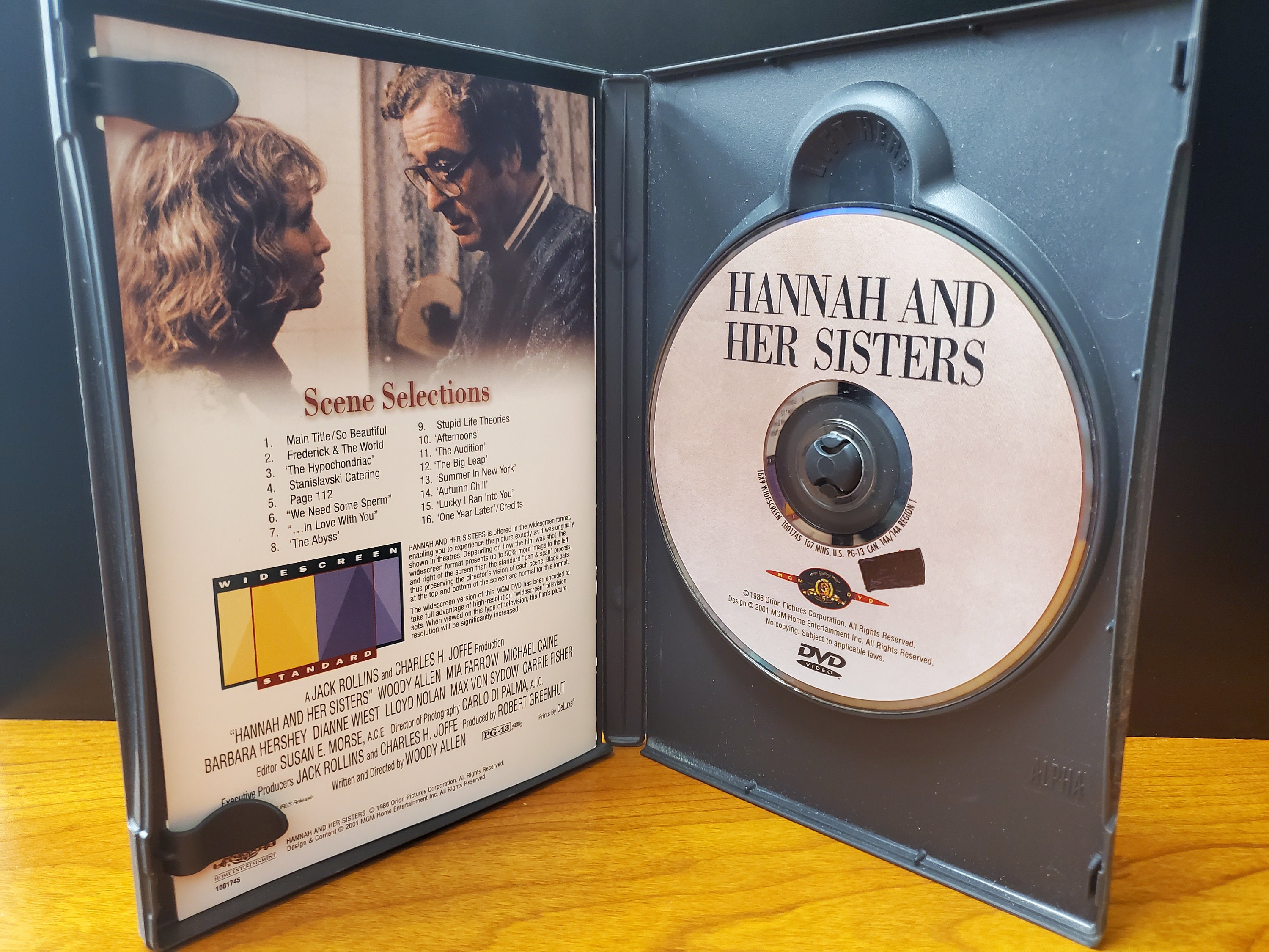 Hannah and Her Sisters - DVD Movie Film (woody Allen, Mia Farrow ...