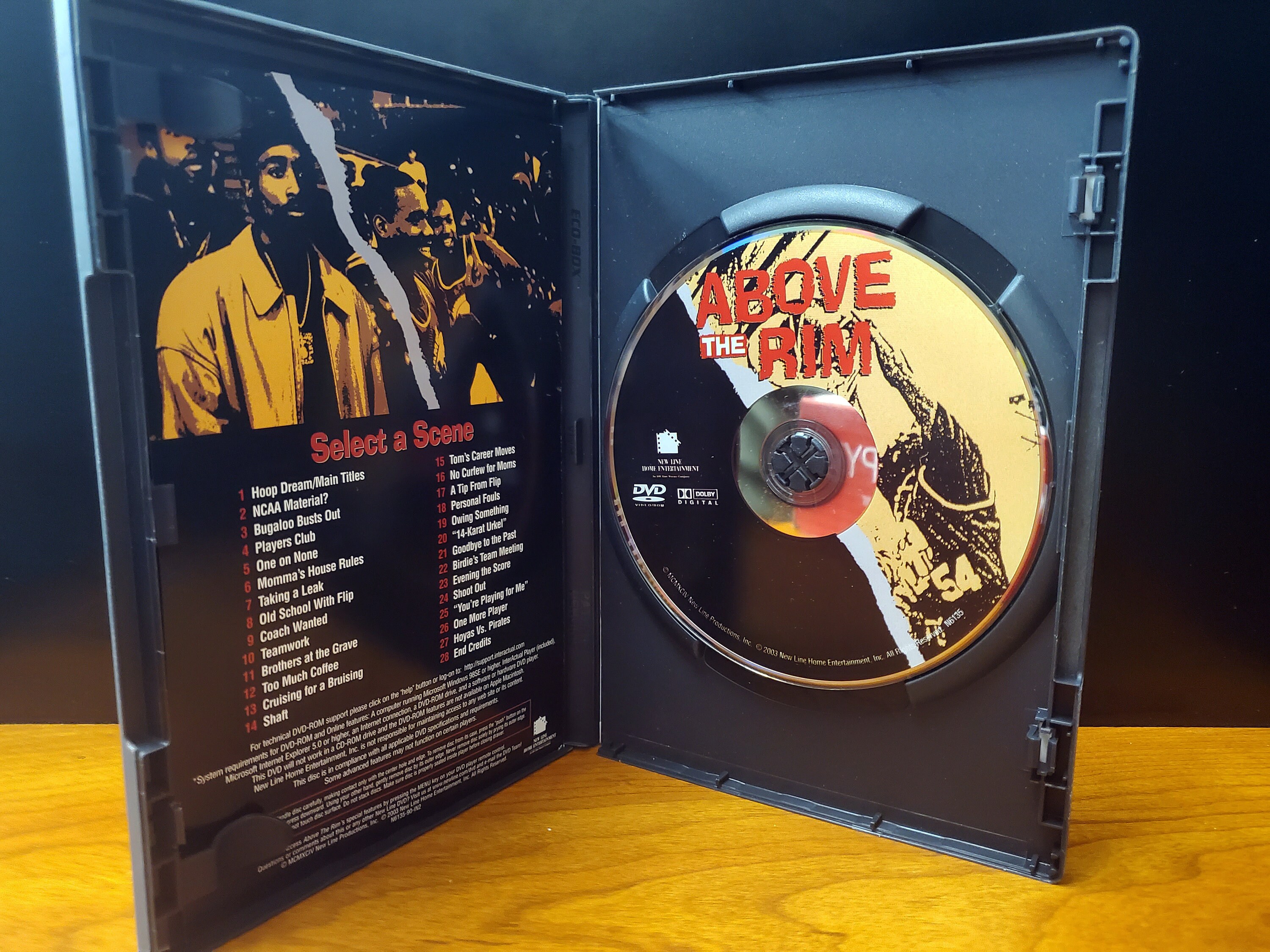 Above the Rim DVD Movie Film tupac Shakur, Duane Martin, Bernie Mac - Etsy