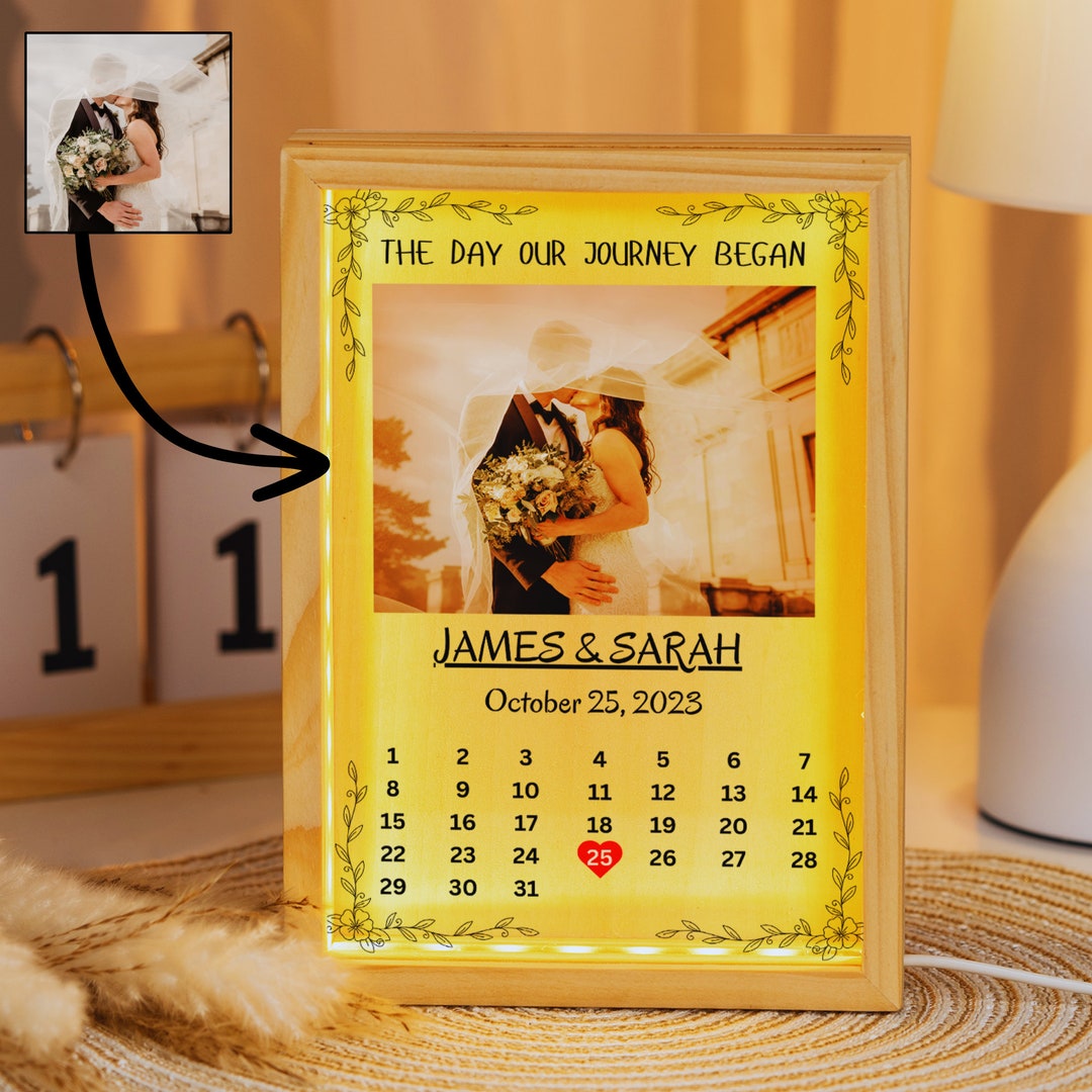 Custom Photo LED Frame,photo Light Frame With LED Light,anniversary ...