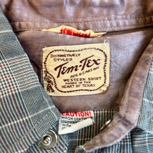 Vintage 1940s-1950s Tem-tex Western Shirt, Gabardine With Pearl Snaps ...