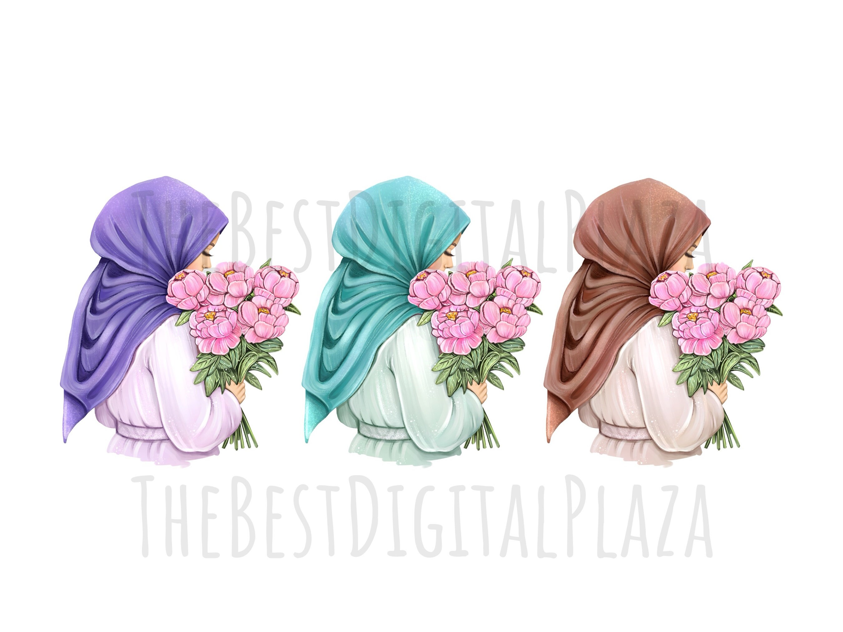 Islamic Art, Fashion Clipart, Hijab Girl Png, Muslim Clip Art, Fashion ...
