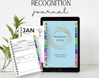 Employee Recognition Tracker Manager's Digital Appreciation Planner - Etsy