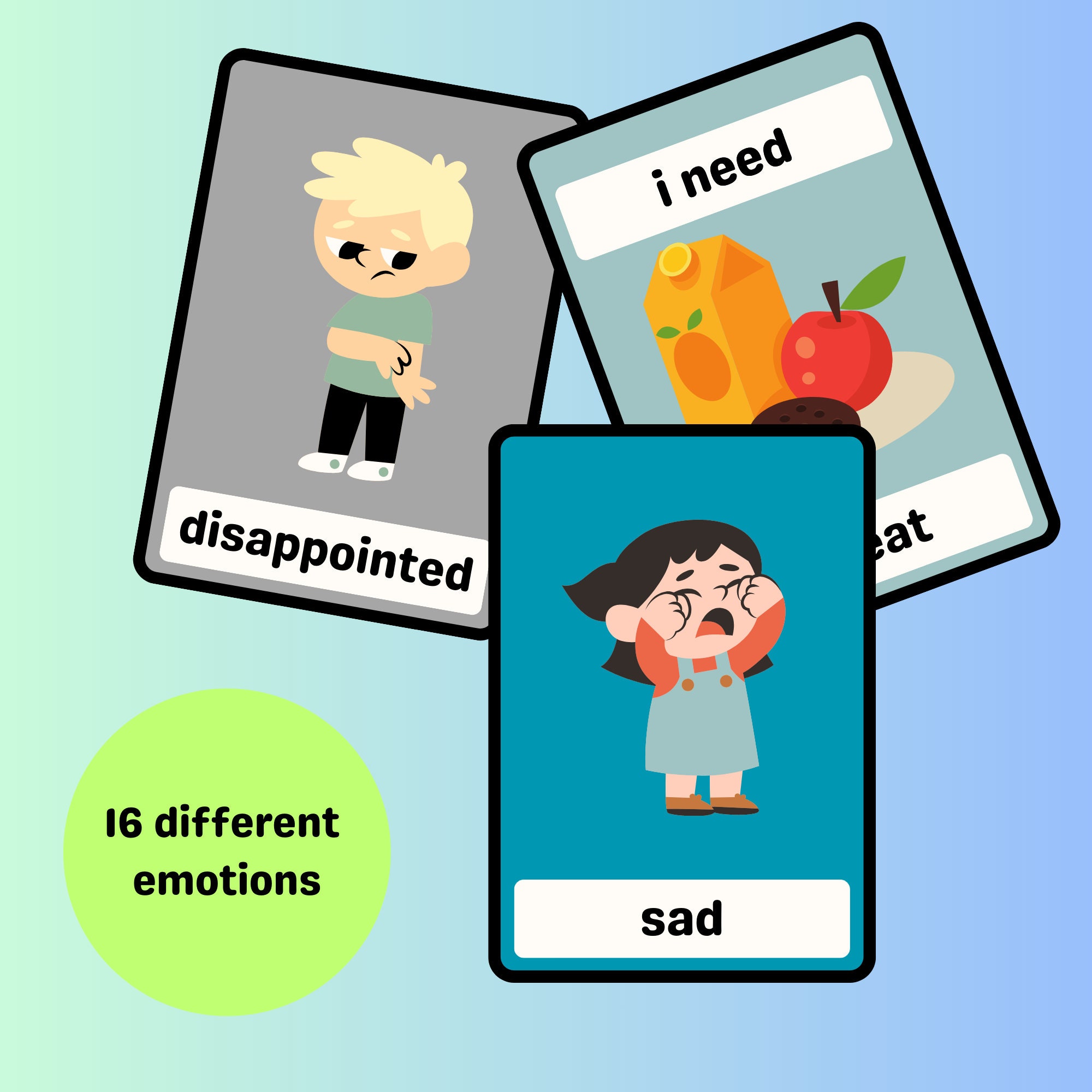 Children Emotion Flashcards Emotion Regulation Calm Down Toolkit - Etsy