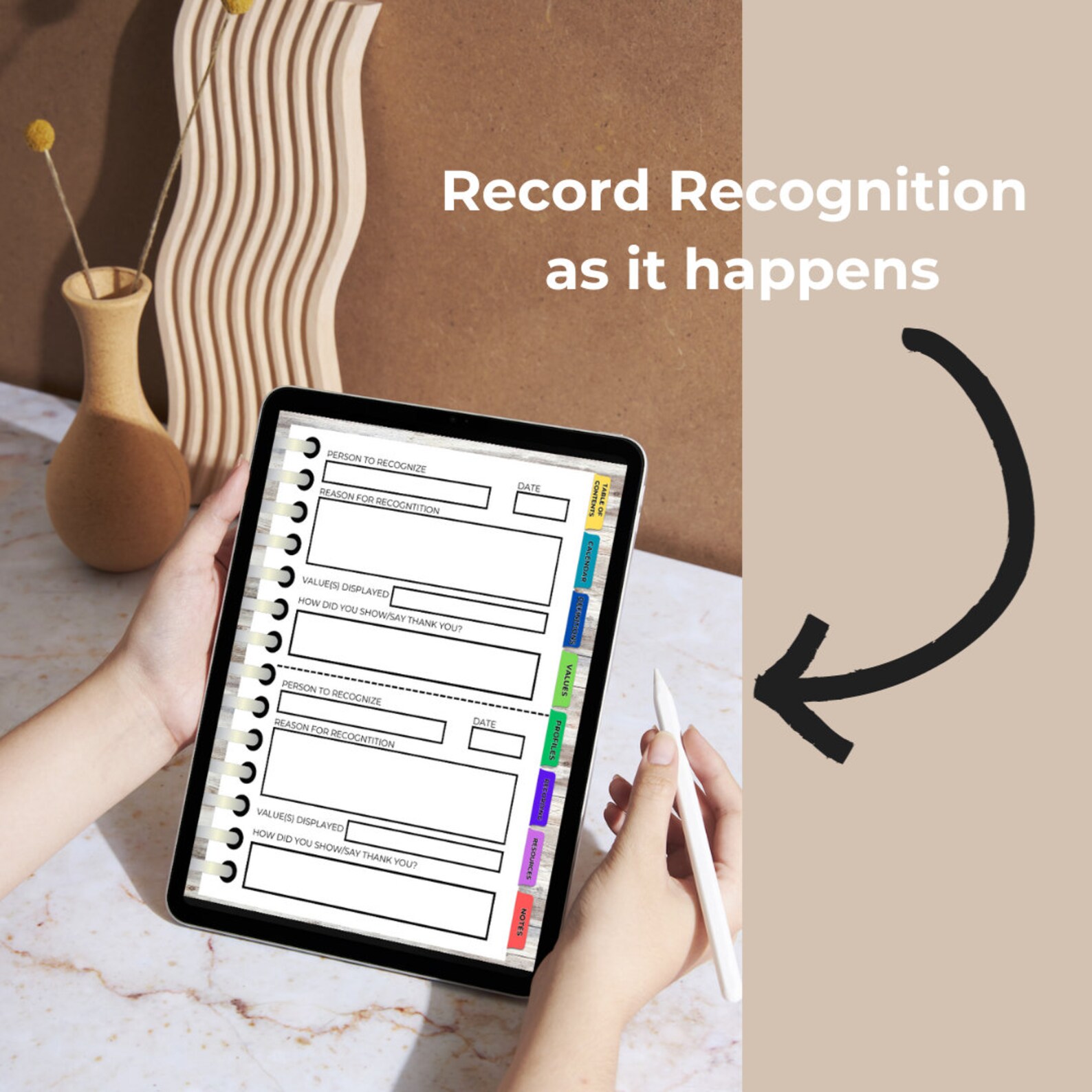 Employee Recognition Tracker Manager's Digital Appreciation Planner - Etsy