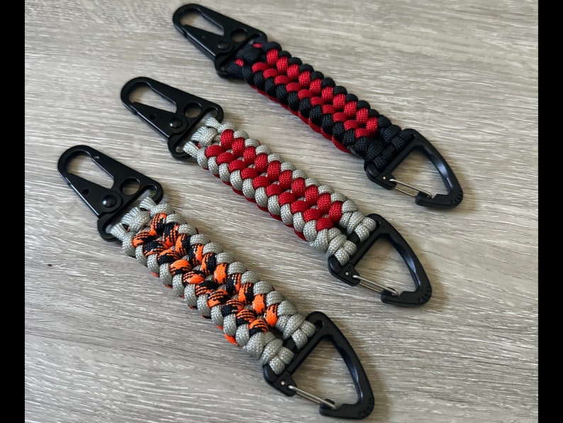 Keyed Up: Handmade Paracord Keychain With HK Hook and Triangle ...