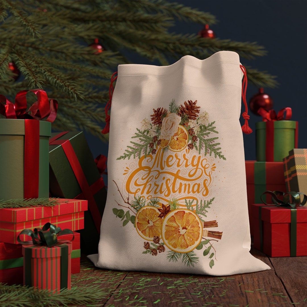 Cottagecore Holiday Reusable Bag Sustainable Gift Bag - Etsy