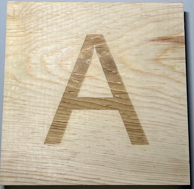 Engraved Wooden Name Tiles Custom Letter Tiles for Decor - Etsy