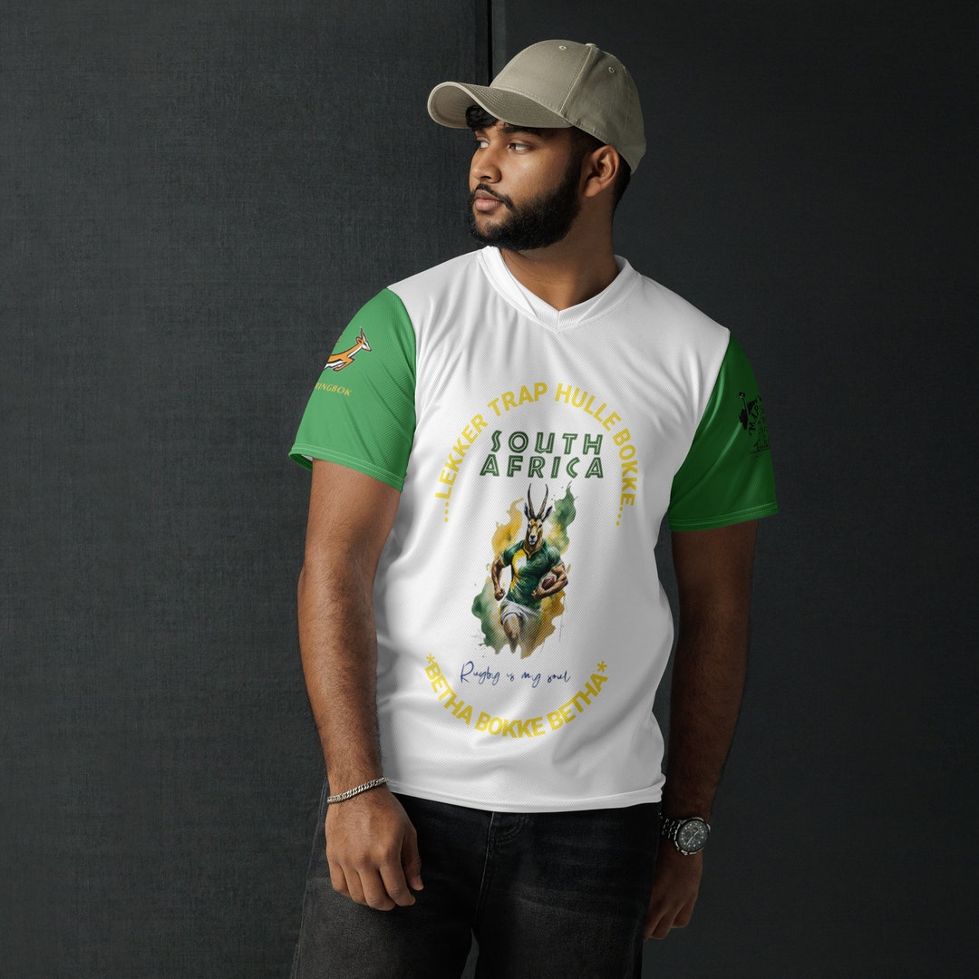 Recycled Unisex Springboks Bokke Sports Jersey white - Etsy