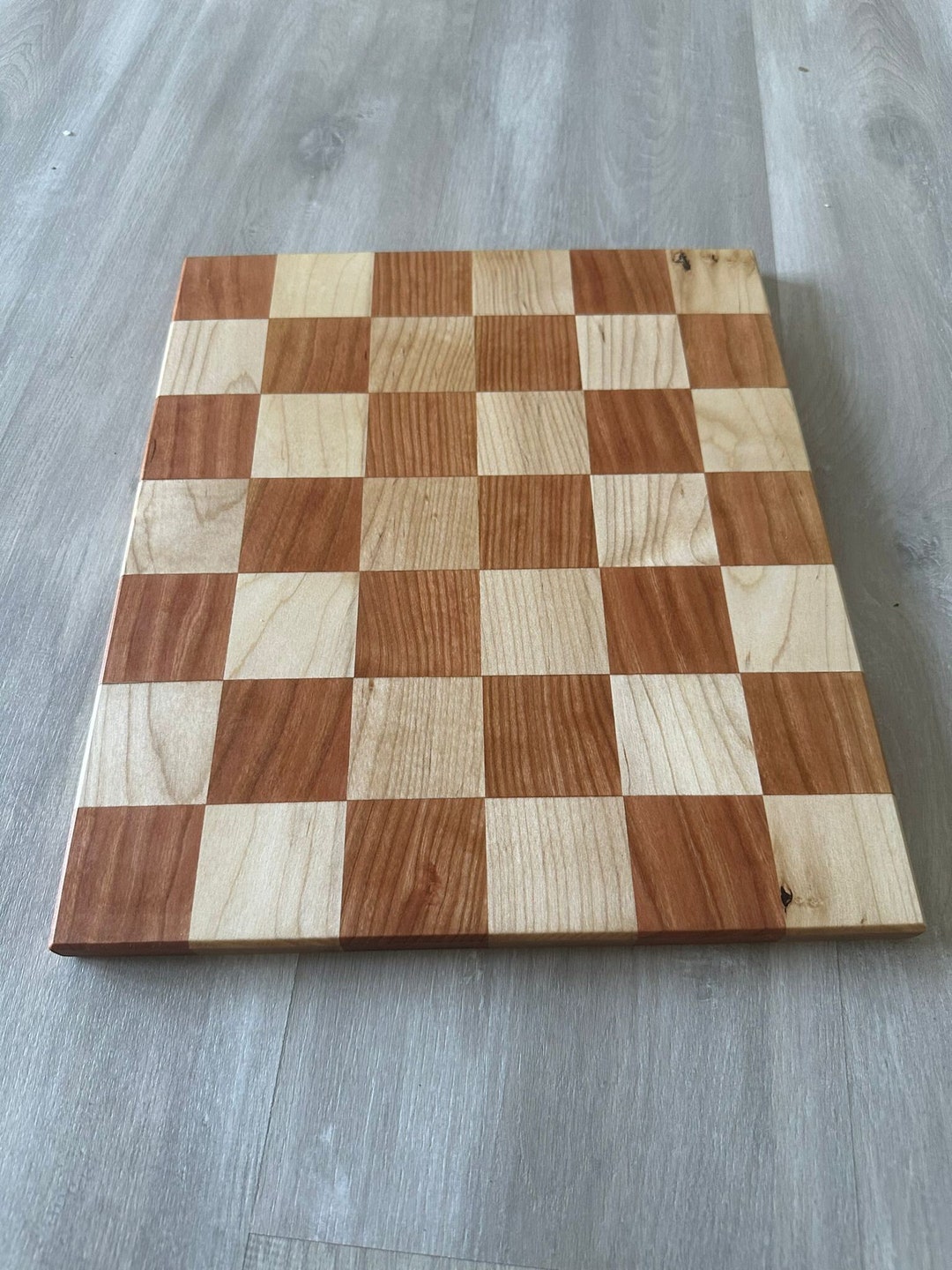 Butcher Block Checkerboard Cuttingboard Maple Cherry - Etsy