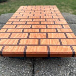 Brick Pattern Cutting Board - Unique Handmade Butcher Block, Hardwood ...