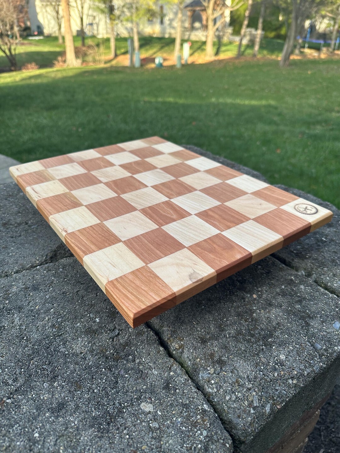 Butcher Block, Checkerboard Cuttingboard, Maple, Cherry, Handcrafted ...