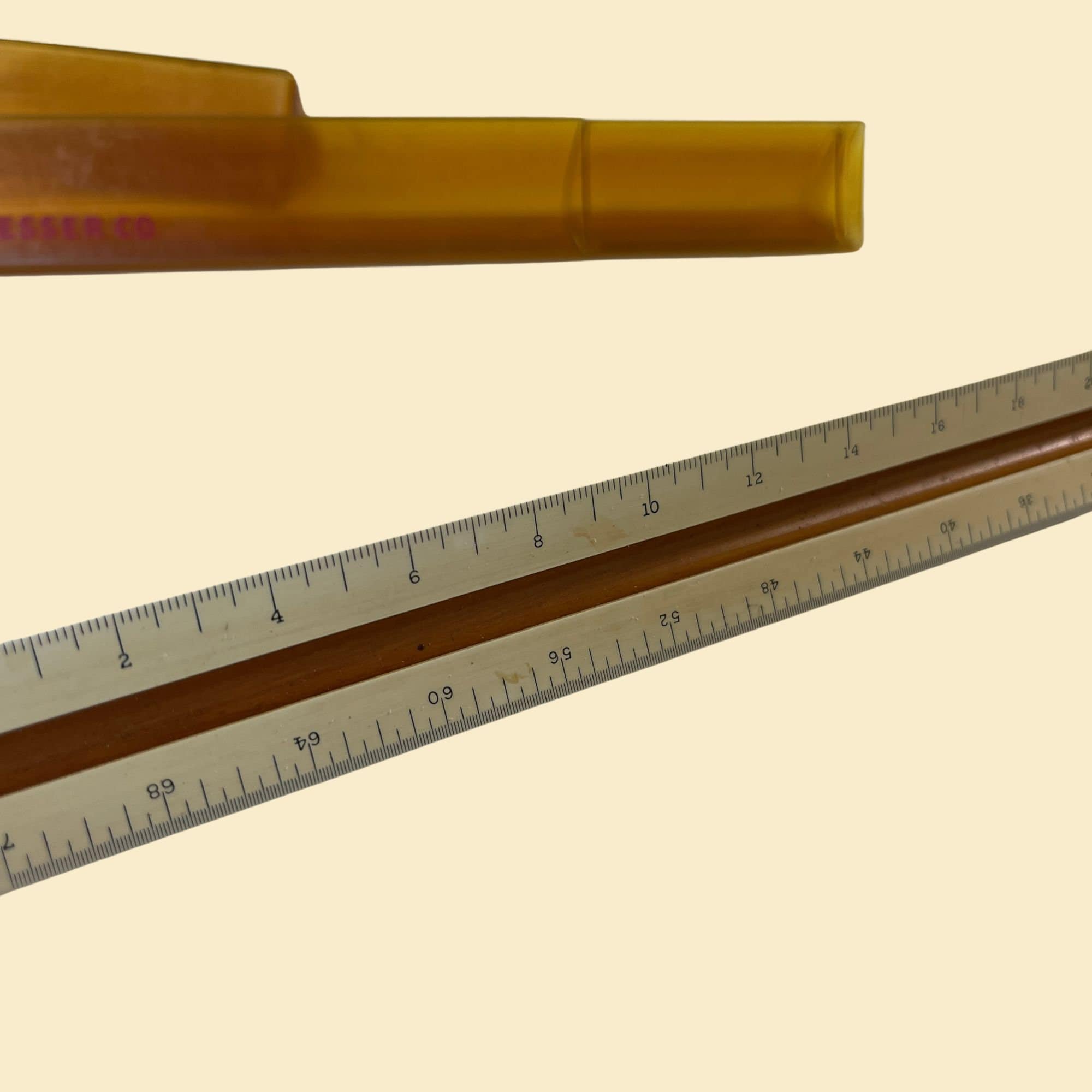 Vintage Keuffel & Esser Co. Triangular Drafting Ruler, C. 1950s-1970s ...