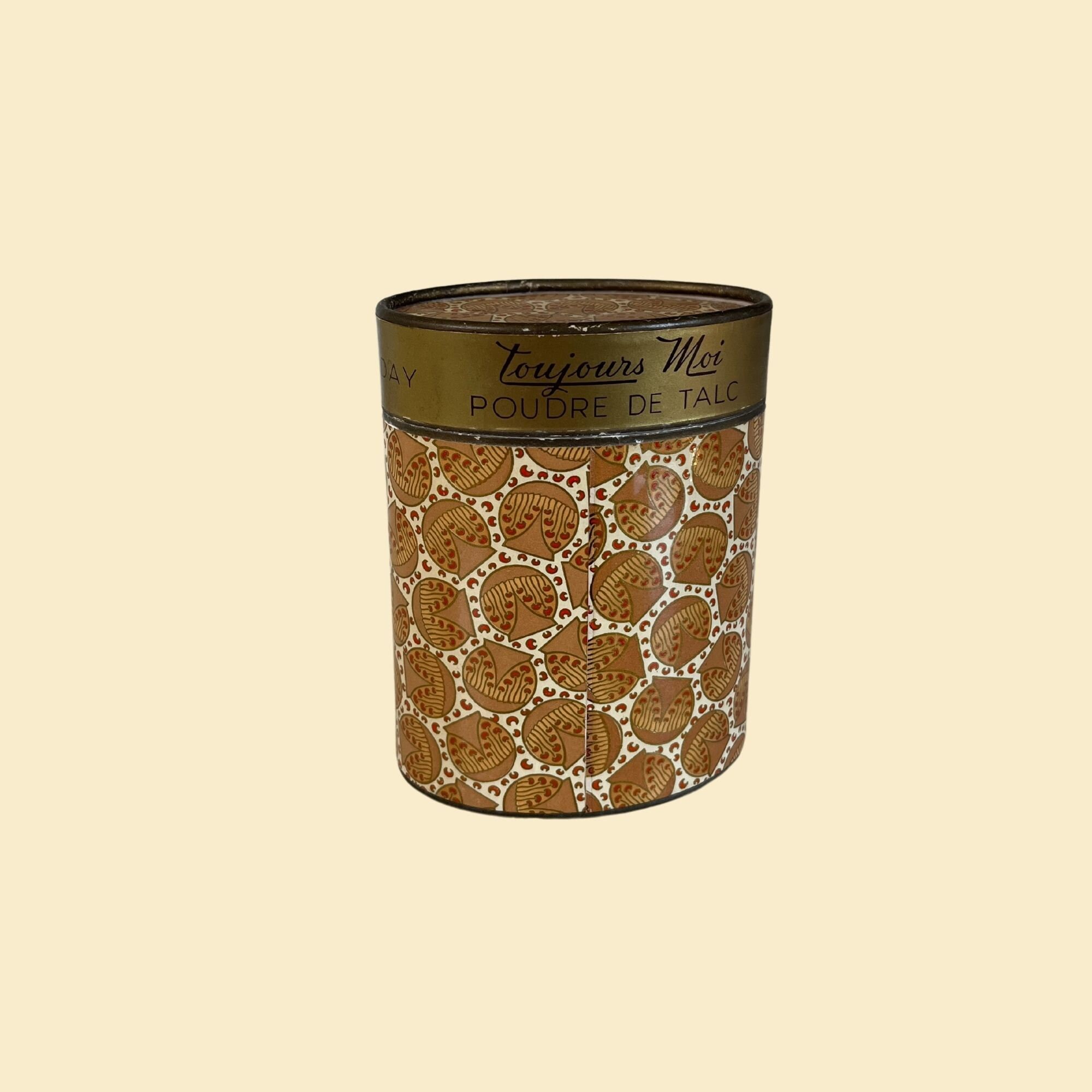 Vintage 1920s-1930s Talc Powder, Toujours Moi Poudre De Talc Corday ...