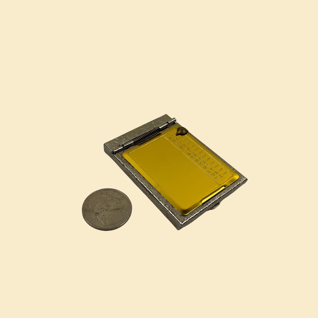 1960s Mini Address Book, Vintage 60s Silver/gold-toned Metal Pocket ...