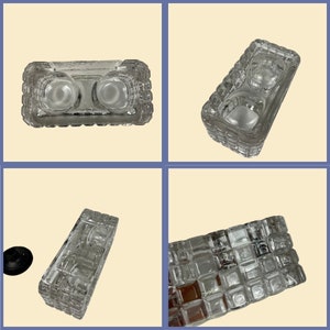1930s Glass Double Inkwell by Haley Ink Co. / International Inkwell ...